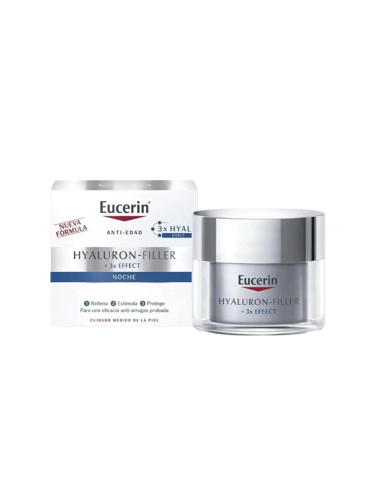 Eucerin Hyaluron Filler + 3x Effect Crema Facial de Noche Anti Edad 50ml - Farmacia Cutem