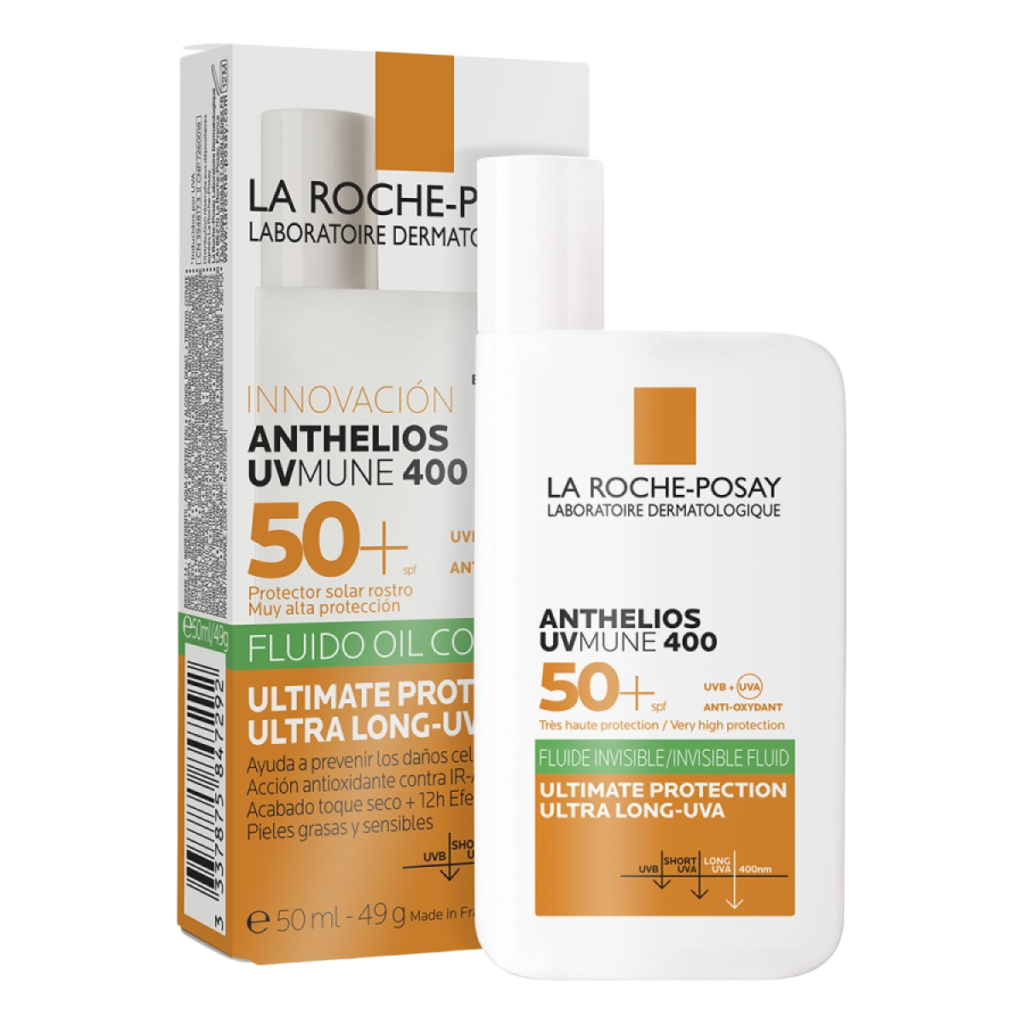La Roche-Posay Anthelios UV MUNE 400 SPF 50+ Fluido Oil Control 50ml ...
