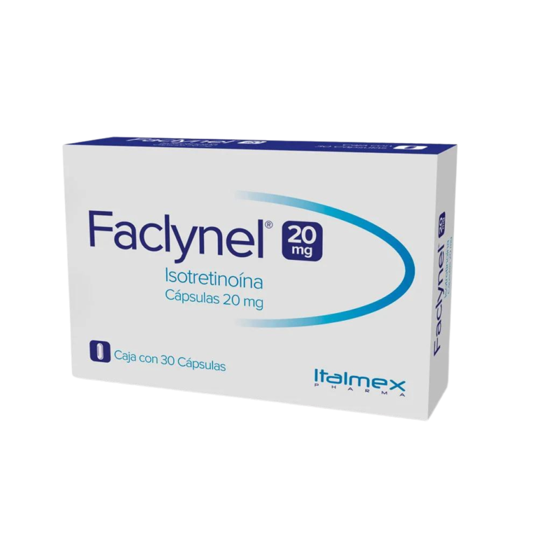Faclynel Isotretinoína 20 mg 30 Cápsulas - Farmacia Cutem