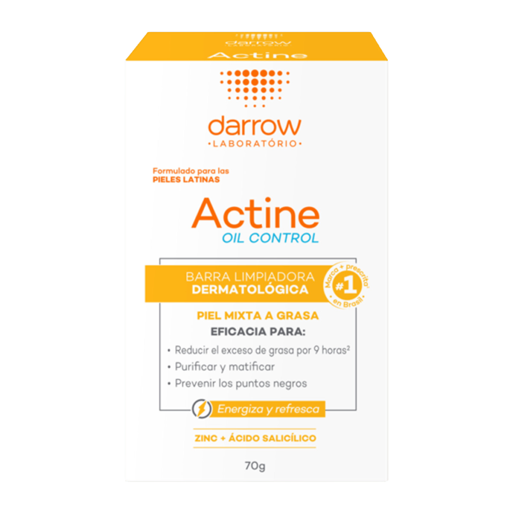 darrow Actine Oil Control Barra Limpiadora Dermatológica Piel Mixta A ...