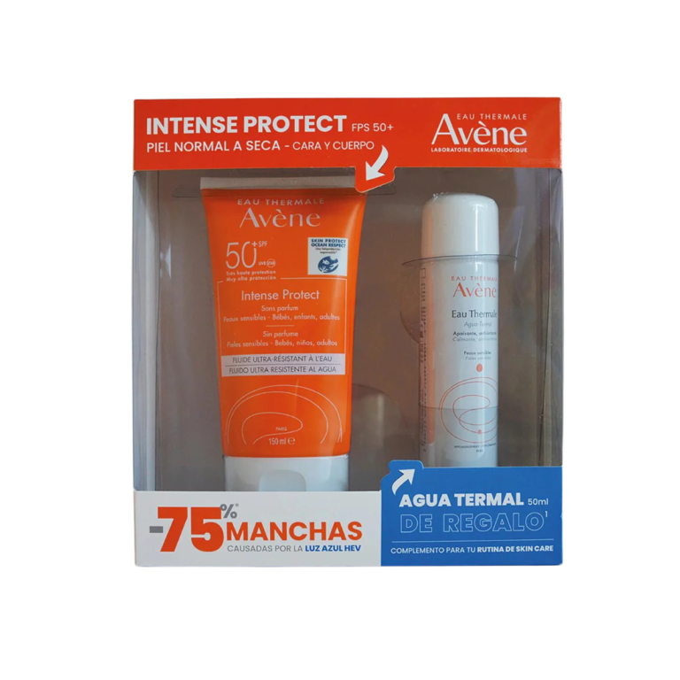Avene Kit Protector Solar Intense Protect SPF50+ 150ML + Agua Termal ...